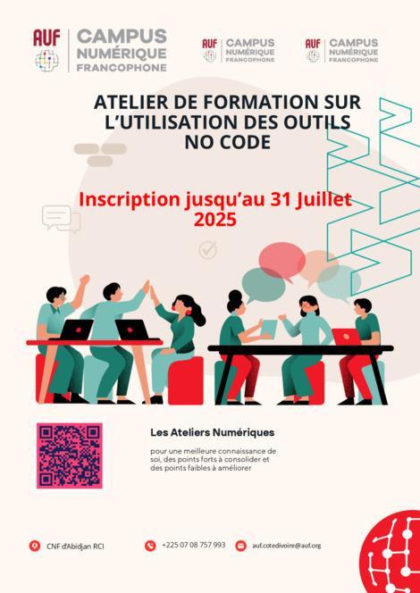 Bilan de l’atelier de formation No-Code